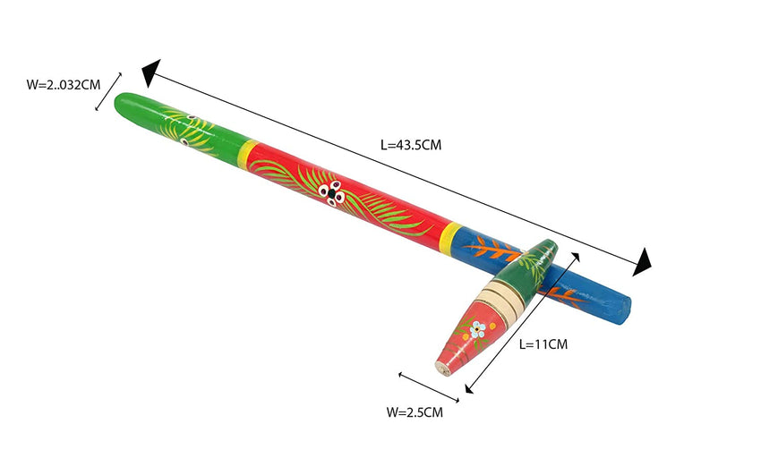 Gilli Danda | Combo Pack Of 10 | The Stick and Peg Game | Traditional ...