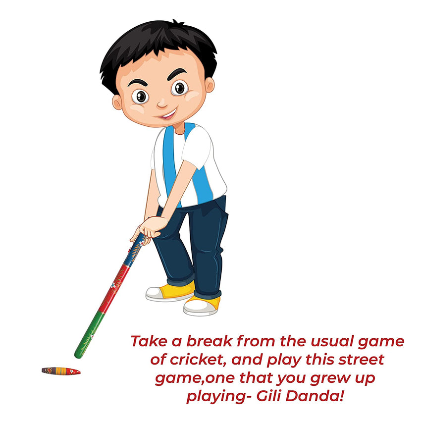 Gilli Danda | Combo Pack Of 10 | The Stick and Peg Game | Traditional ...